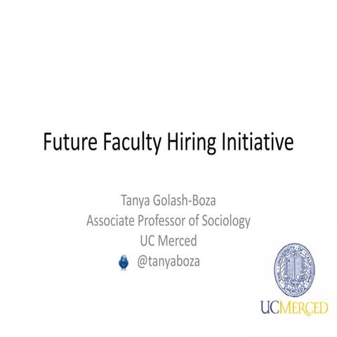 Implicit And Institutional Bias In Faculty Hiring Ppt
