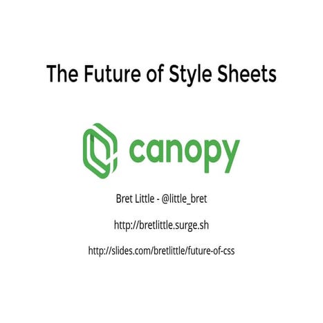 The Future of CSS | PDF