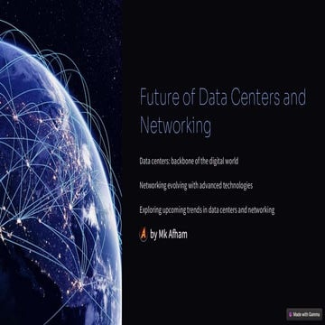 Future Of Data Centers And Networking Pdf
