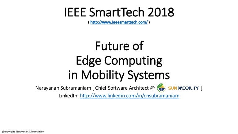 Future of Edge Computing in Mobility Systems