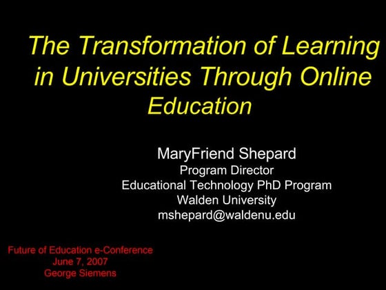 Educ 213 : Online Education | PPT