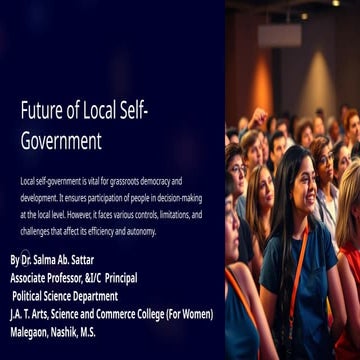 Future of Local Self Government presentation | PPTX
