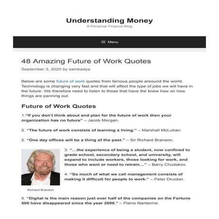 Future of Work Quotes | PDF
