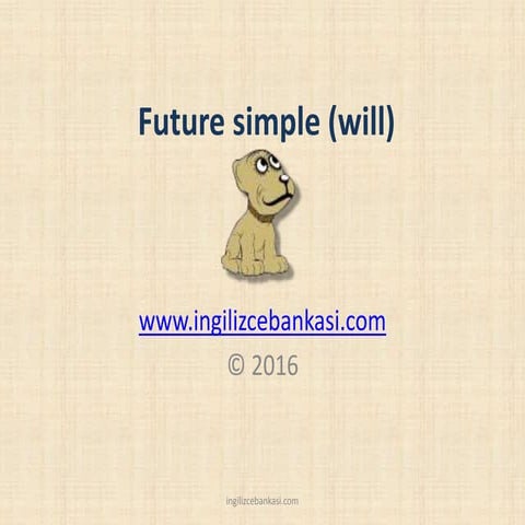 Future simple | PPTX