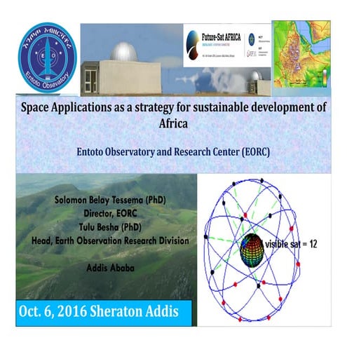 Future Sat Africa - Space Applications for Sustainable Development of ...