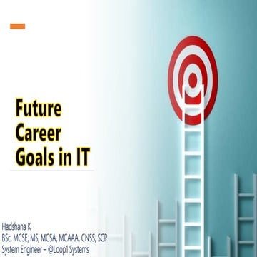 Future career goals in it | PPT