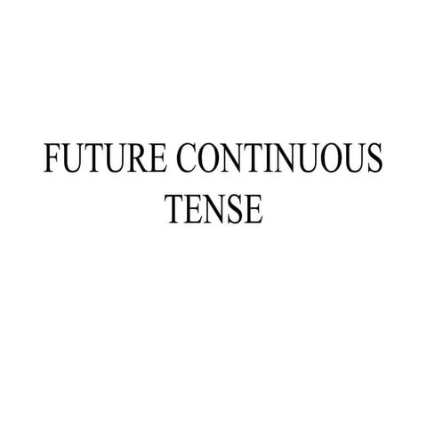 The future perfect tense | PPTX