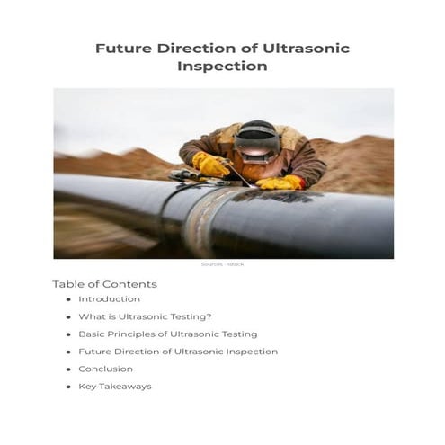 Future Direction of Ultrasonic Inspection | PDF | Medical Tests ...