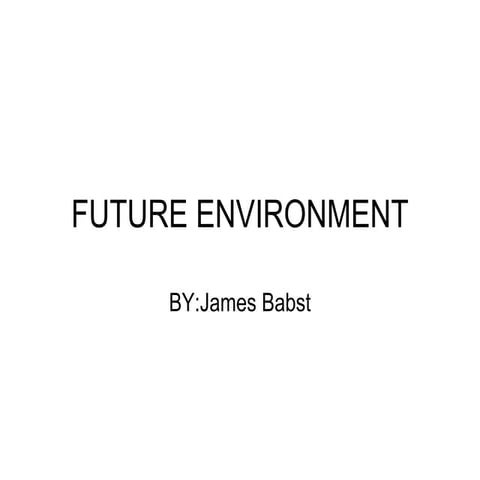 Future environment | PDF