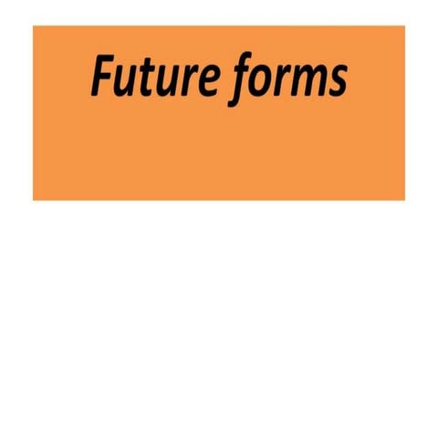 Future forms | PPT