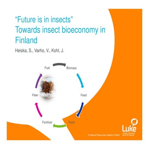 Entolab njf / Insects – a potential protein source for feed and food | PPTX