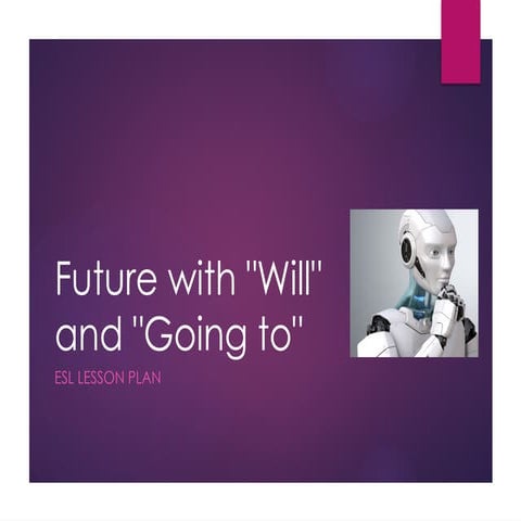 Lesson Plan about the Future Tenses in English | PPTX