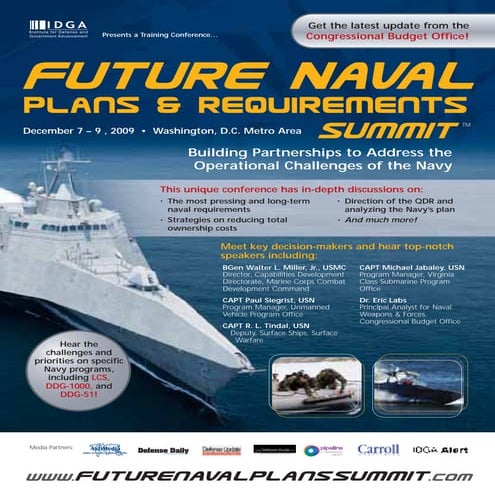 Future Naval Plans & Requirements Summit | PDF
