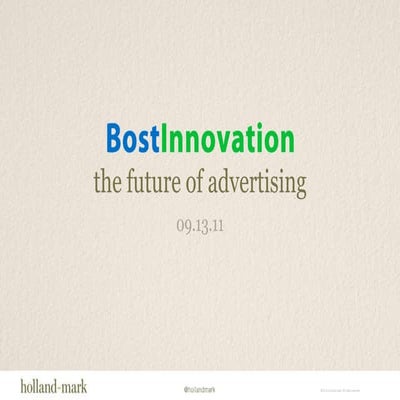 Future of Advertising | PPTX | Technology & Computing