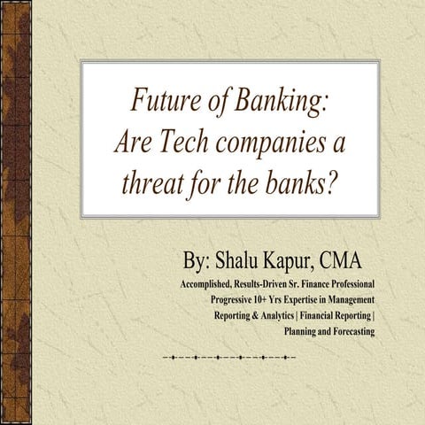 Future of banking | PPTX