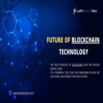 What is Future of Blockchain ...... .pdf