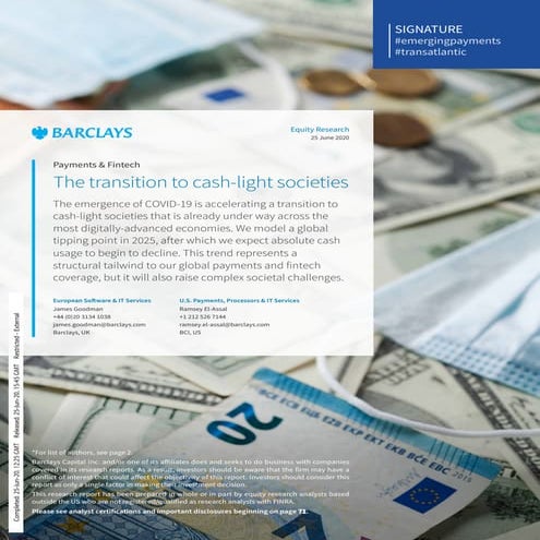 Future of cash - The transition to cash-light societies. | Payments ...