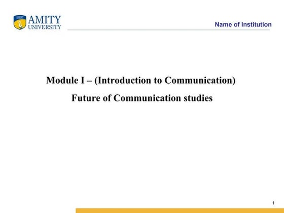 Communication | PPT