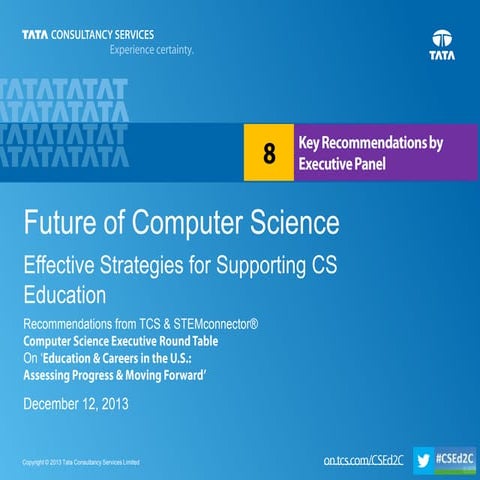 Future of computer science - Key recommendations by executive panel | PPTX