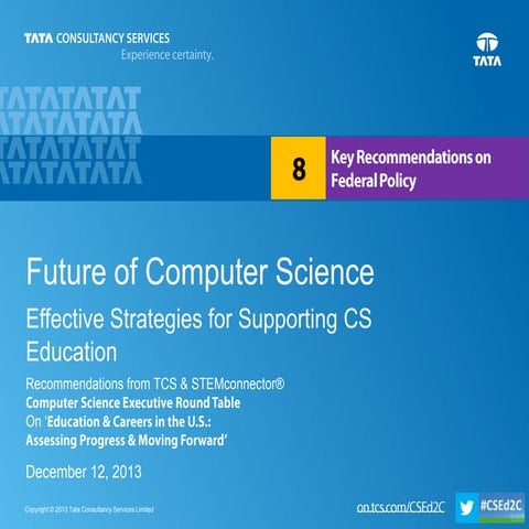 Future of computer science key recommendations on federal policy | PPT