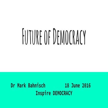 Future of democracy | PPTX