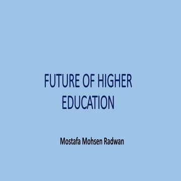 Future of Higher Education | PDF