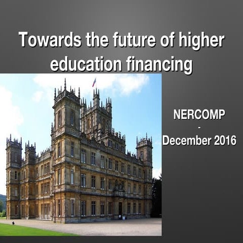 Towards the future of higher education economics | PPT