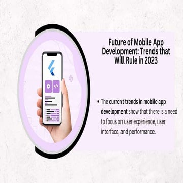 Future of Mobile App Development in 2022 | PPT