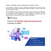 Future of mobile app development trends in 2022 | PDF