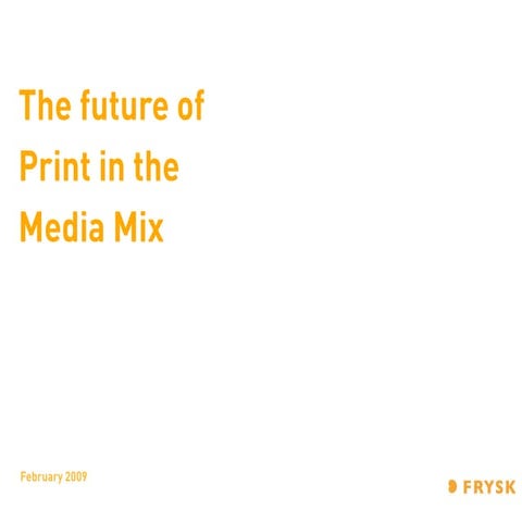 Future Of Print | PPT