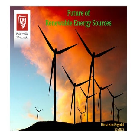 Future of renewable energy sources | PDF