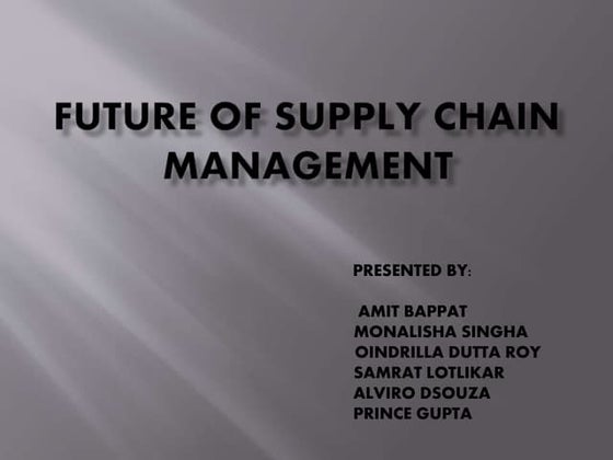 Supply chain drivers | PPTX