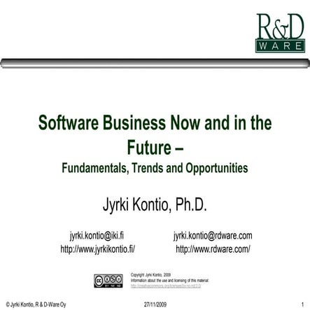 Future of Software Business | PPT