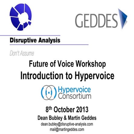 Future of Voice - Introduction to Hypervoice | PPTX | Web Conferencing ...