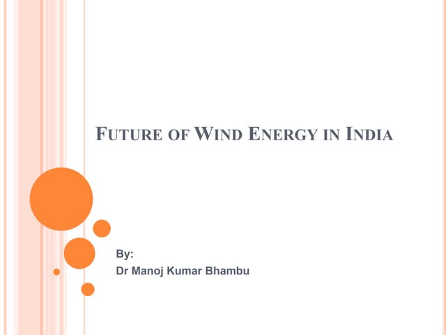 Wind power PRESENTATION | PPT