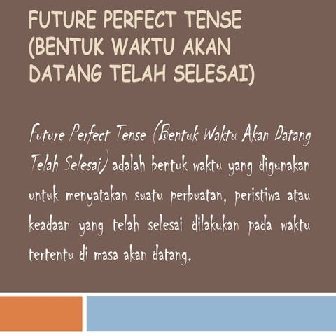 Future perfect tense | PPTX