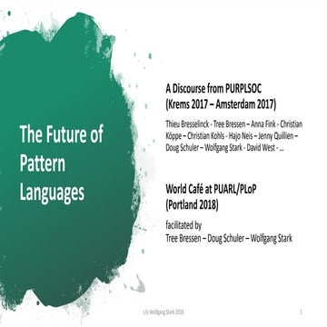 The Future of Pattern Languages | PPT