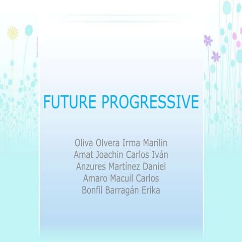Future progressive | PPTX