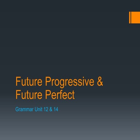 Grammar: Future progressive | PPTX