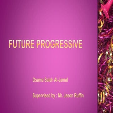 Future progressive | PPT