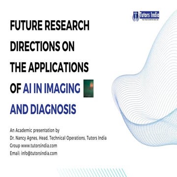 Future Research directions on the applications of AI in imaging and ...