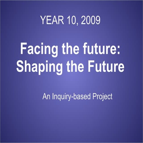 Futures Project | PPT