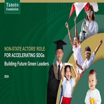 NON-STATE ACTORS’ ROLE FOR ACCELERATING SDGs Building Future Green Leaders | PPT
