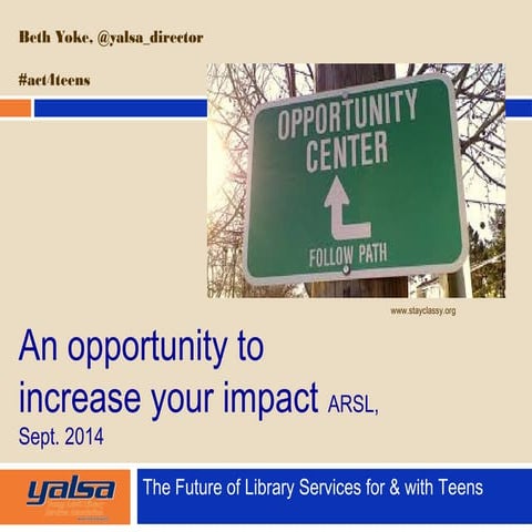 An Opportunity to Increase Your Impact | PPT
