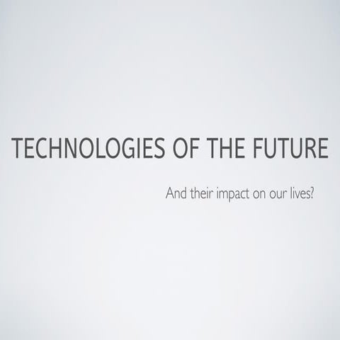 Future tech | PPT