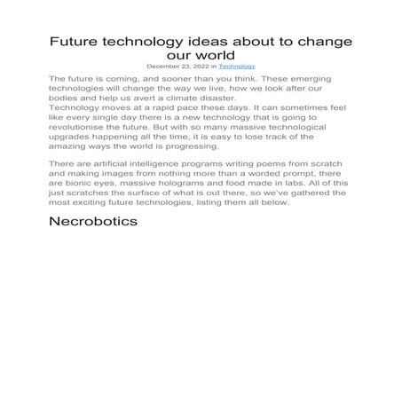 Future technology ideas about to change our world.docx