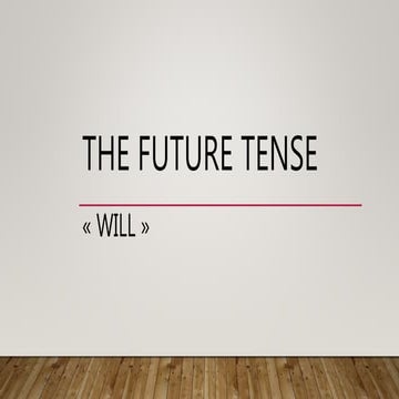 Future tense | PPT