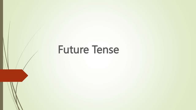 Future perfect tense | PPT