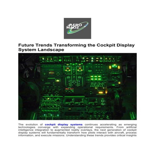 Display systems used in avionics | PPTX