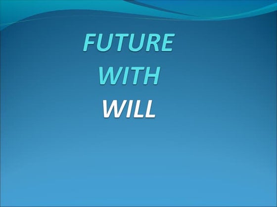 English future tense | PPT